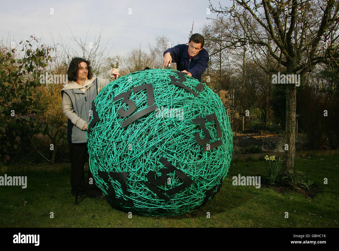 Debbie Quick (left) and Julian Holland, members of the National Lottery ...