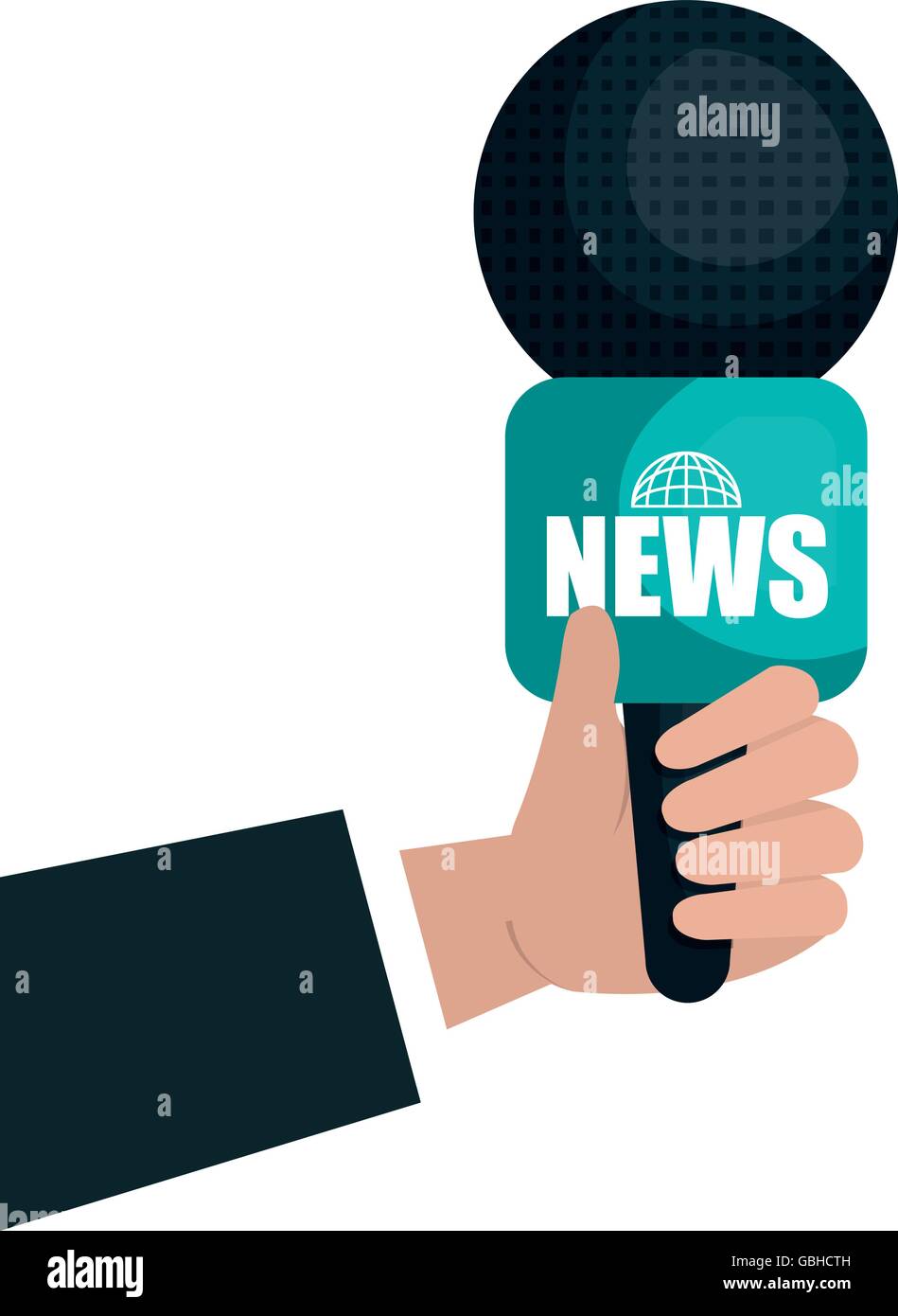 Journalism and news graphic design, vector illustration Stock Vector ...