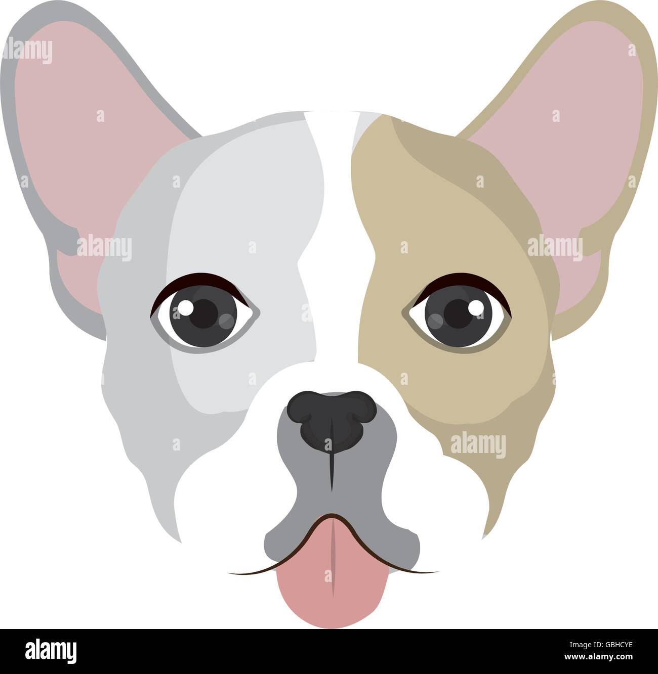 Dog cartoon face, vector illustration Stock Vector Image & Art - Alamy