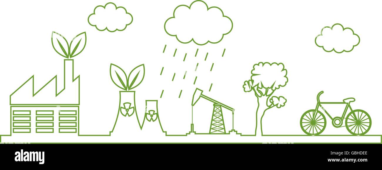 Go green ecology theme design Stock Vector Image & Art - Alamy