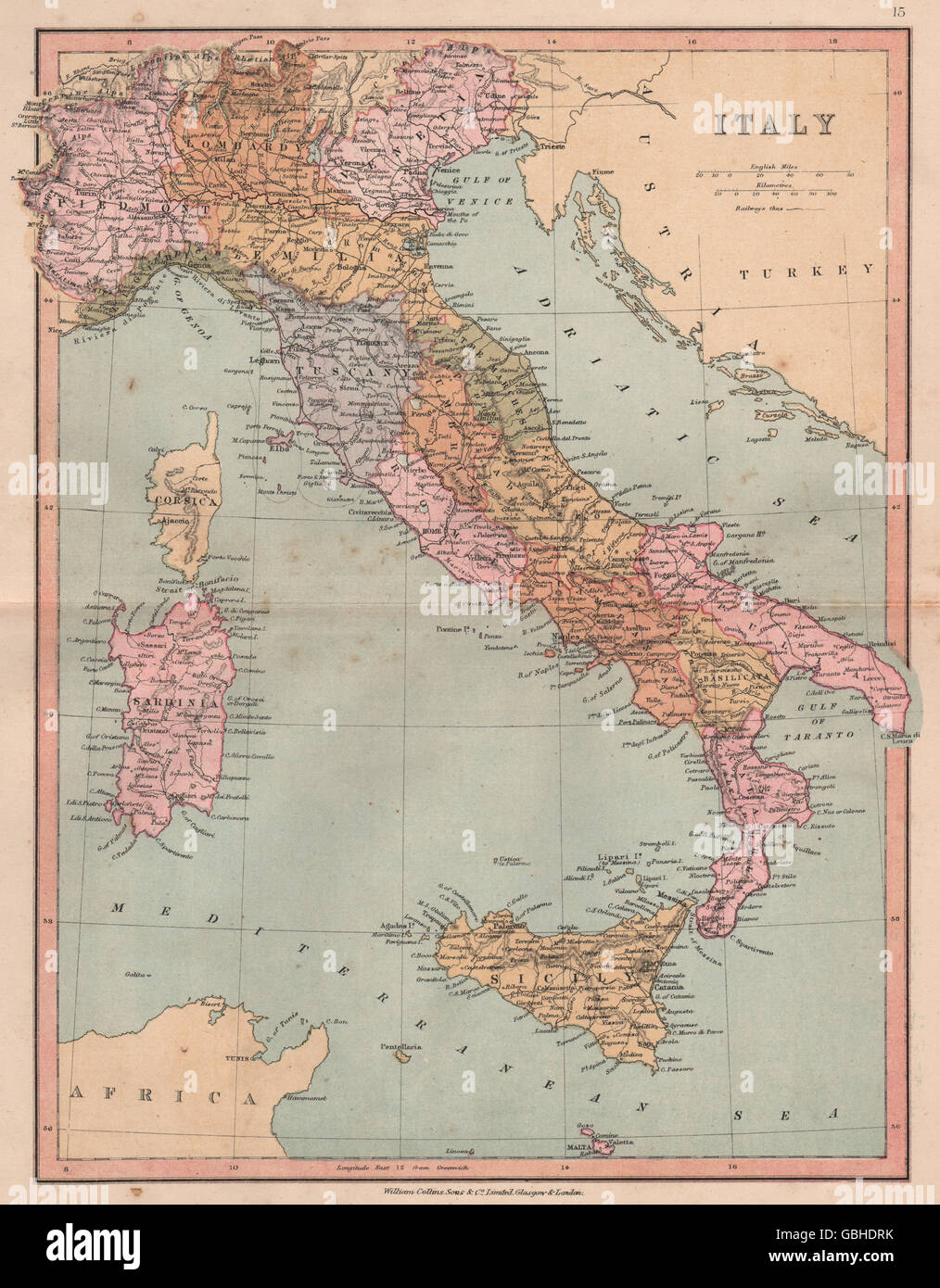 Map italy trieste hi-res stock photography and images - Alamy