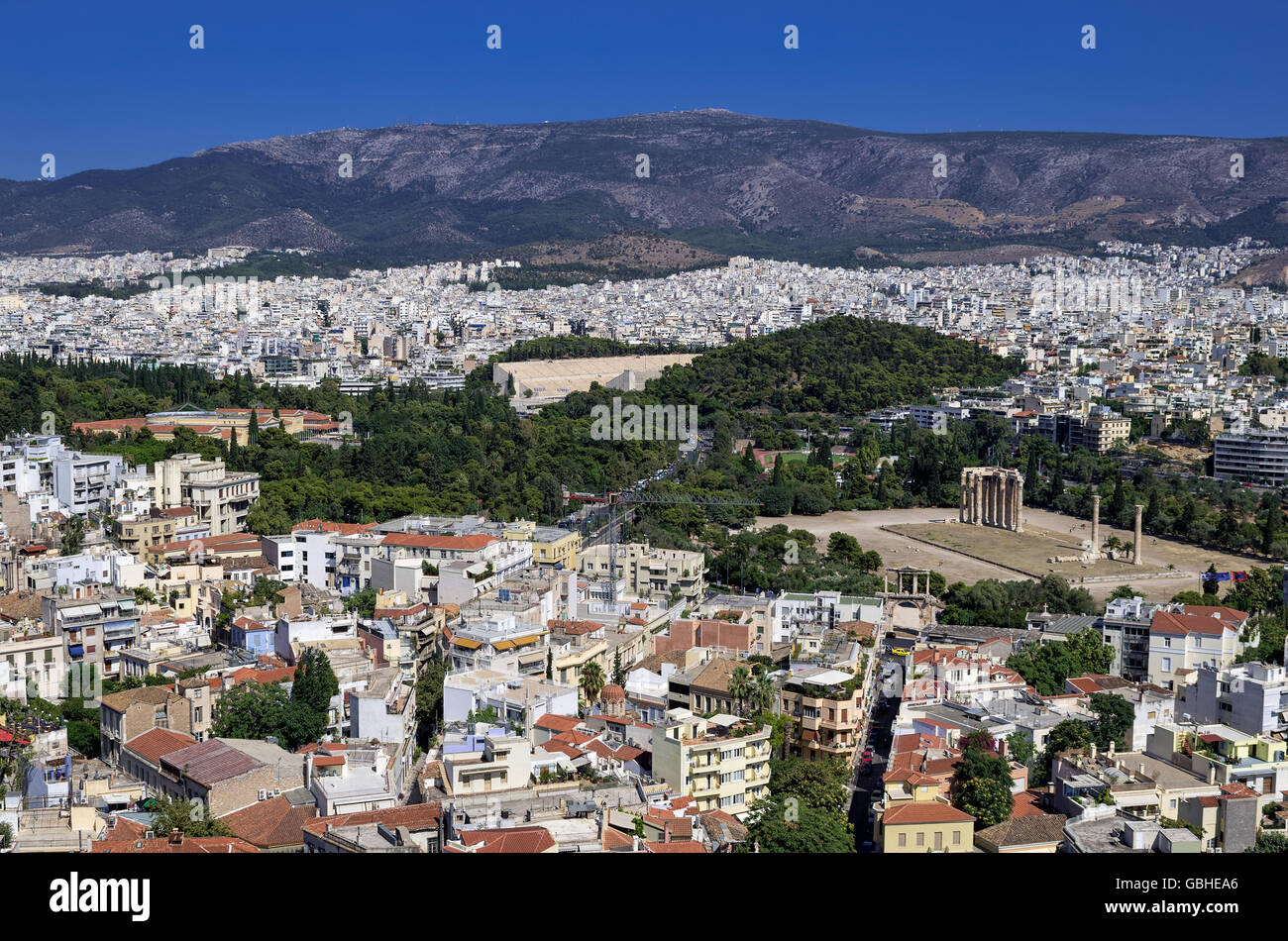 Acropolis athens seen from top hi-res stock photography and images - Alamy