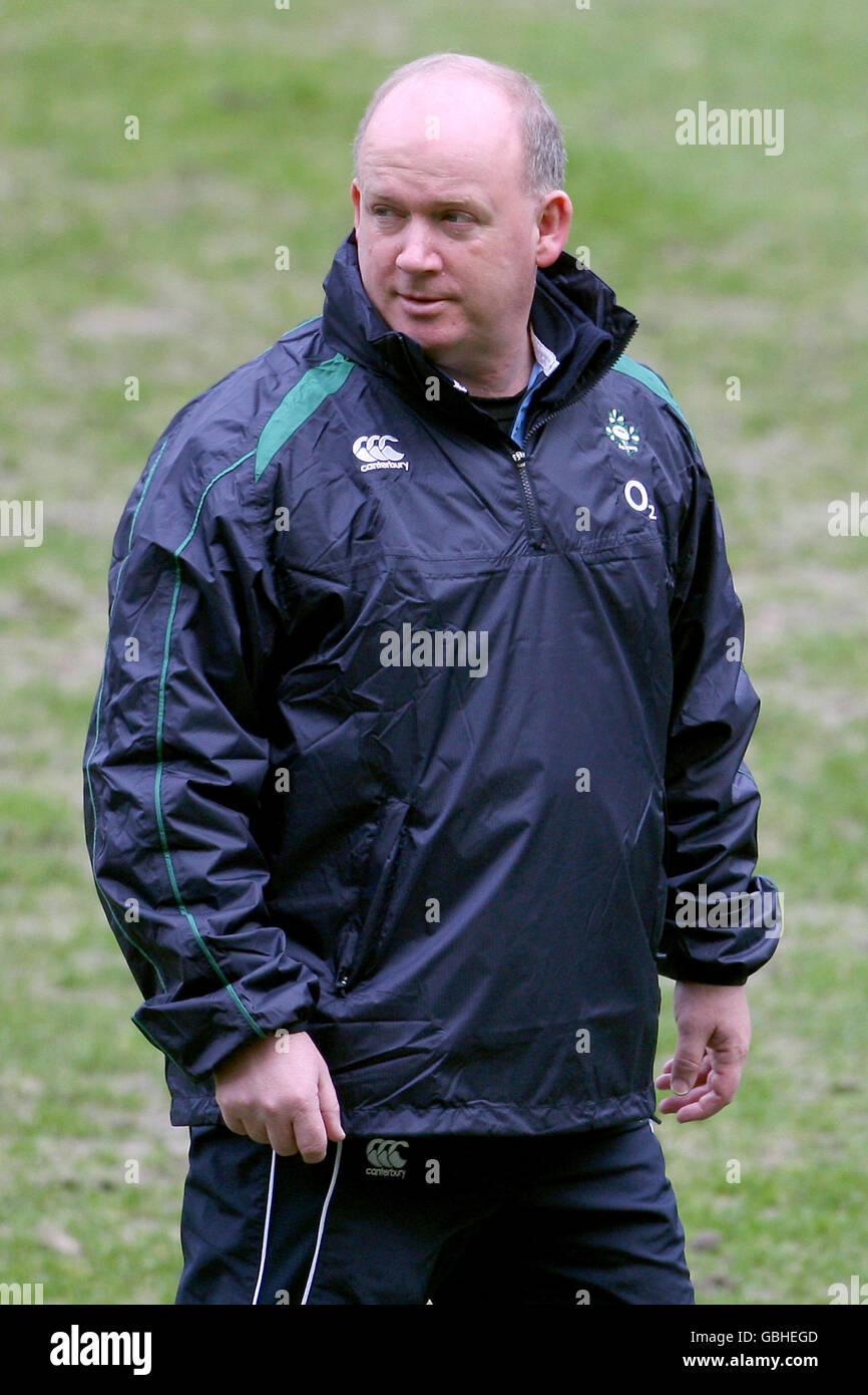 Rugby Union - Ireland Captain's Run - Murrayfield Stock Photo - Alamy