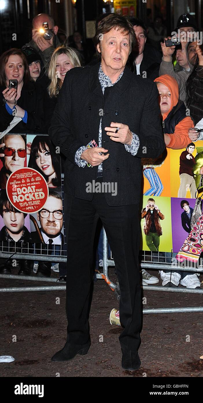 The Boat That Rocked Premiere - London Stock Photo - Alamy