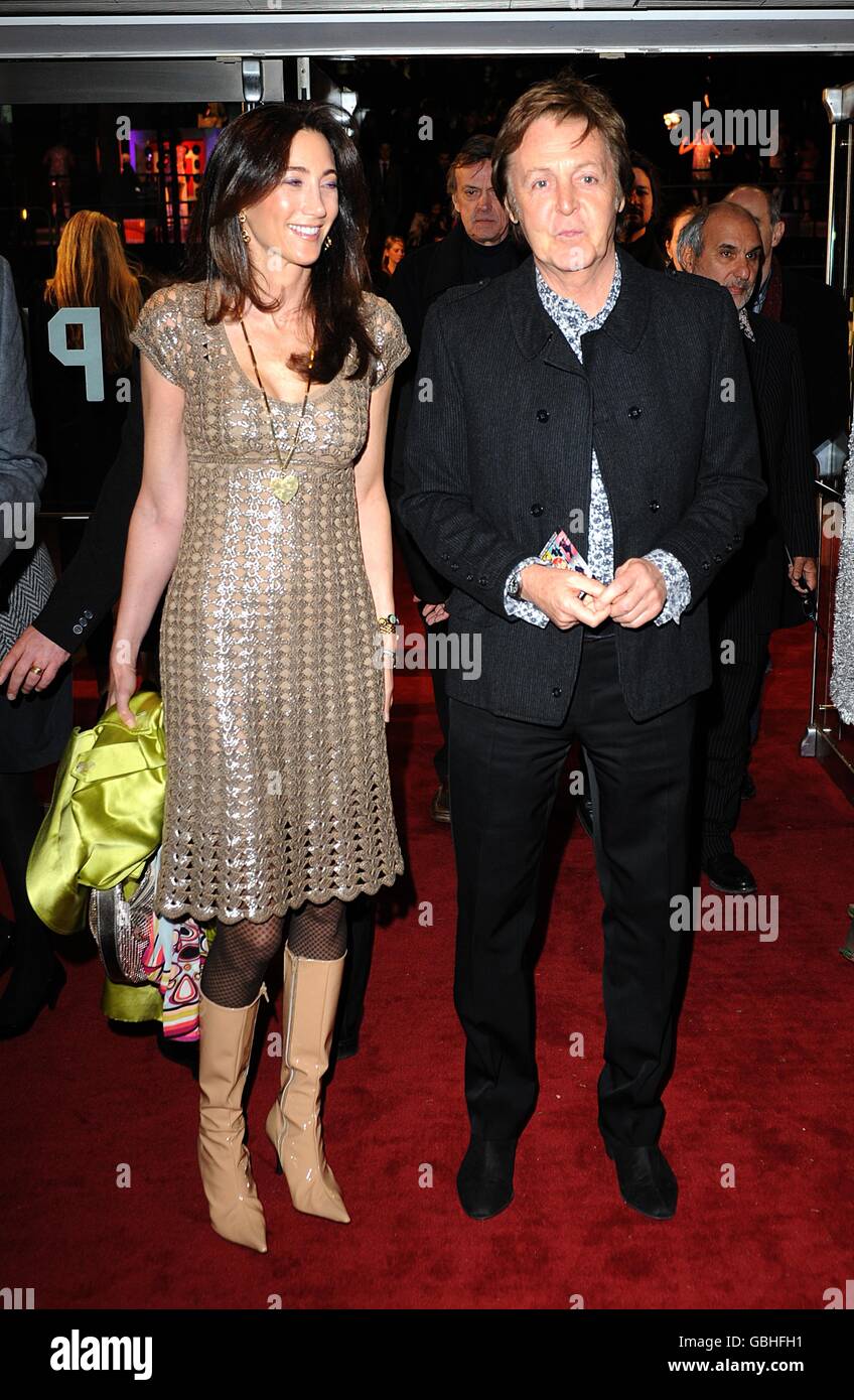 Paul McCartney and his girlfriend Nancy Shevell arriving for the ...