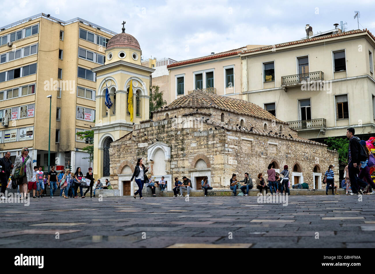 Monastiraki square in Athens, Greece Stock Photo - Alamy