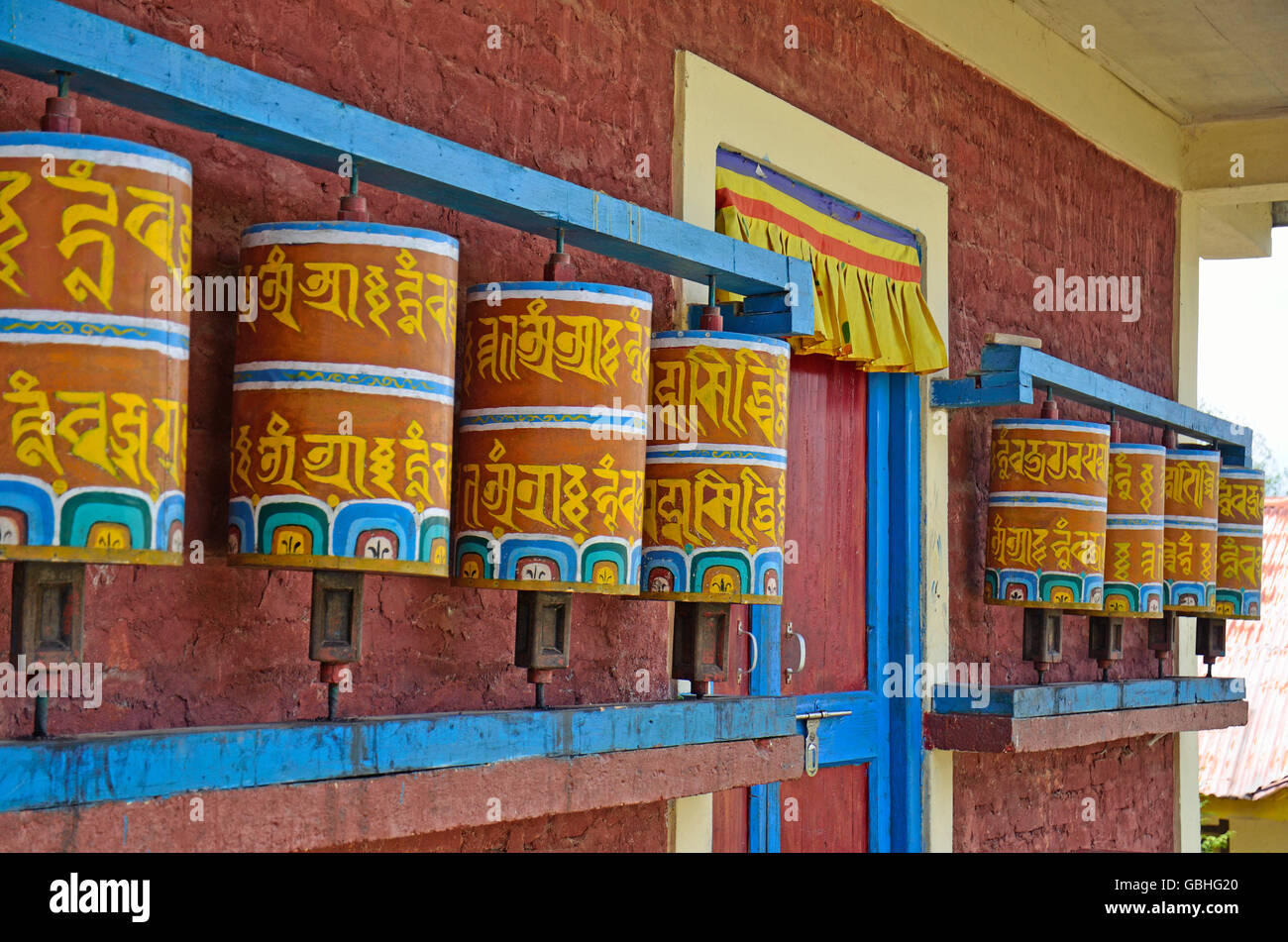 Rinchenpong Monastery and Lama, Sikkim, India Stock Photo - Alamy