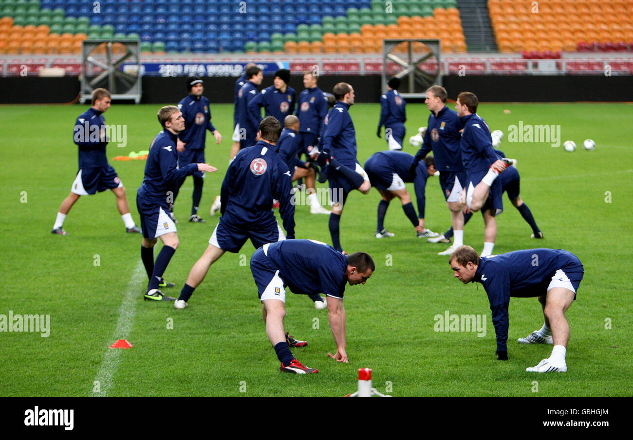 Soccer scotland training session and press conference amsterdam arena ...