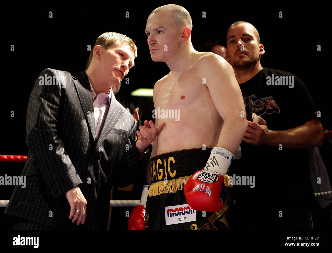Boxing - Welterweight Bout - Matthew Hatton v Ted Bami - Altrincham Leisure Centre Stock Photo ...