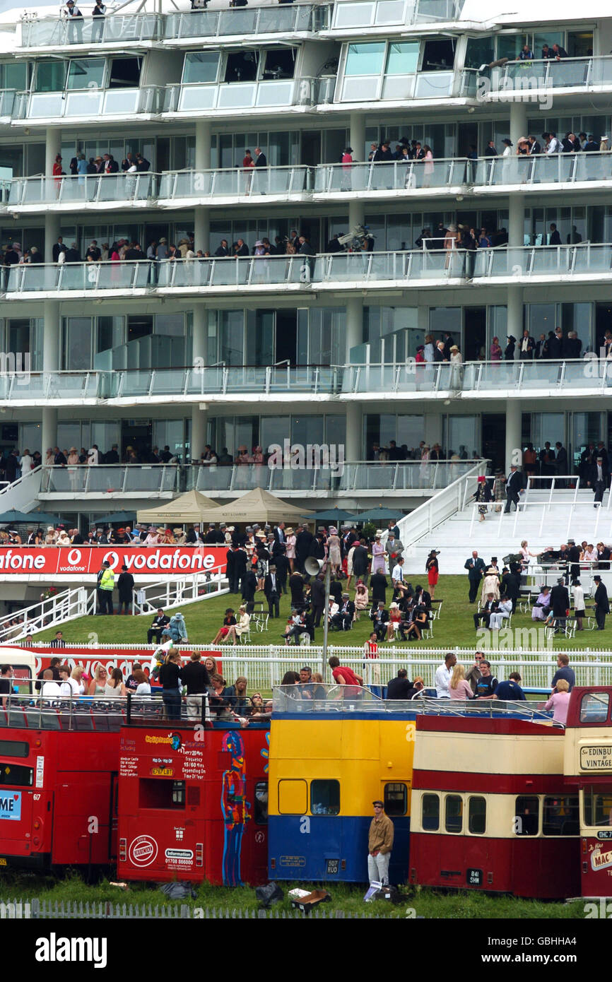 General view of Epsom Race Course venue for the Vodafone Derby Stock ...