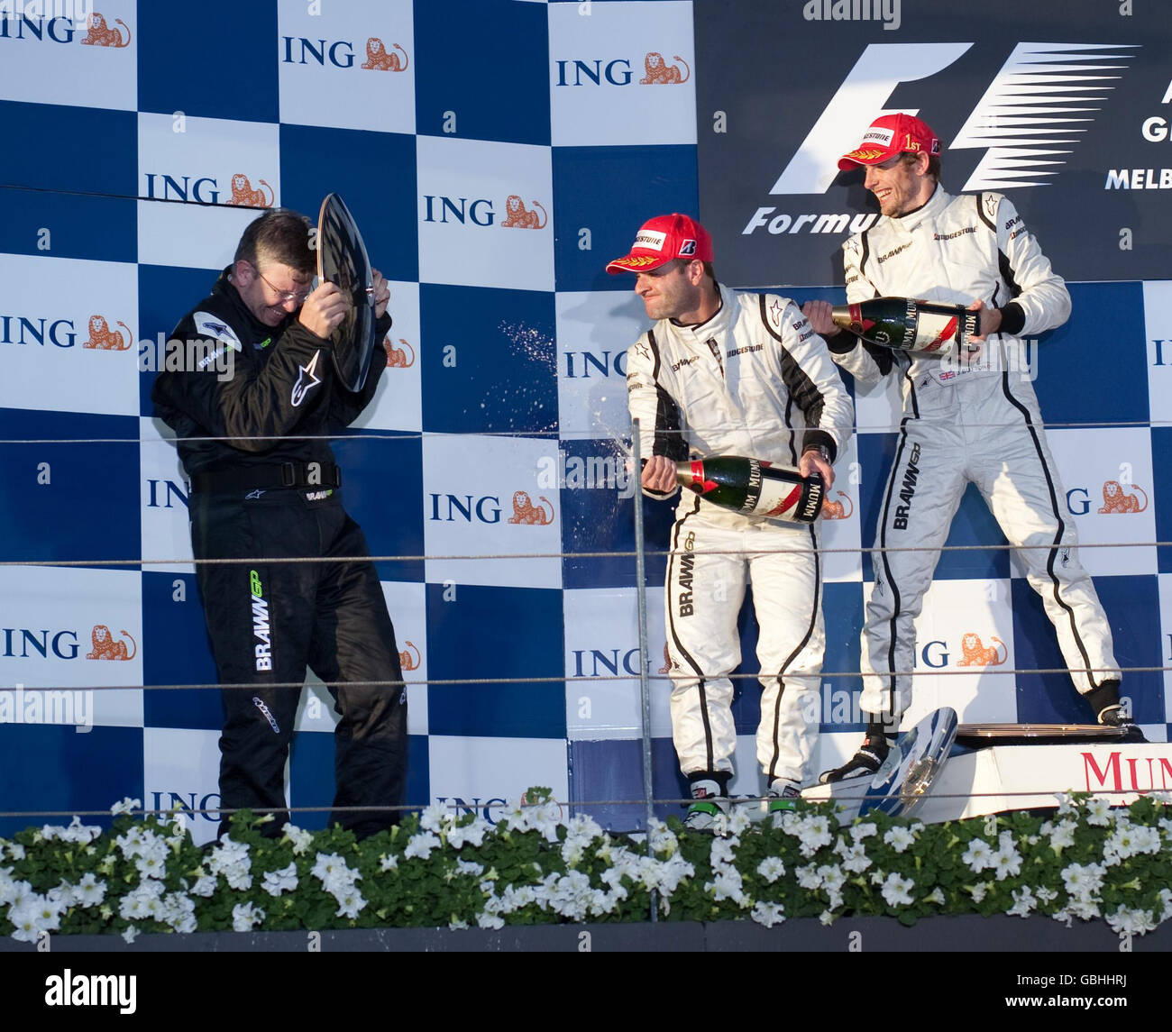 Celebrating winners sport formula 1 formula one f1 hi-res stock ...