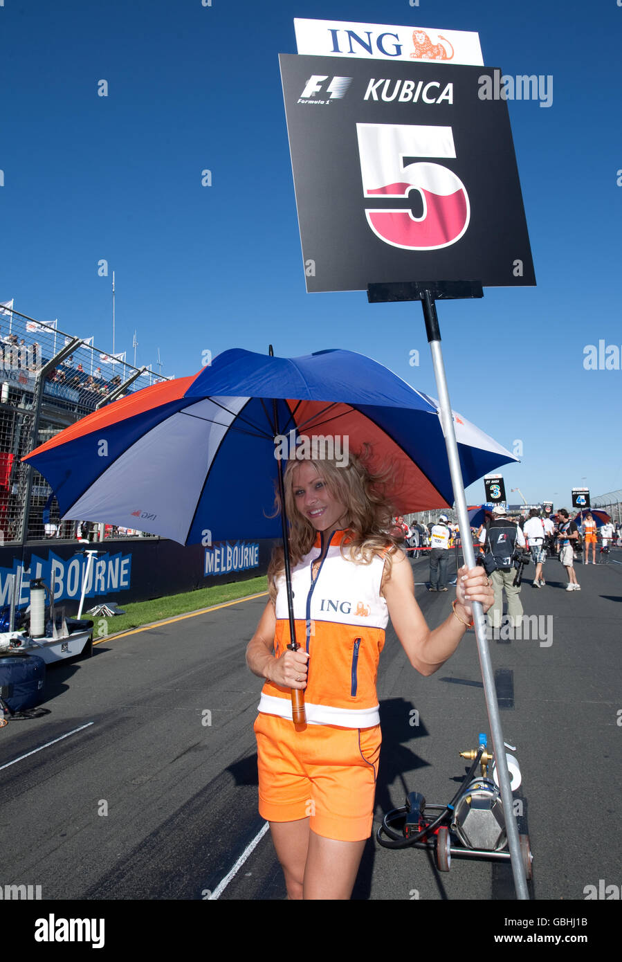 Grid Girls during the Australian Grand Prix at Albert Park, Melbourne ...