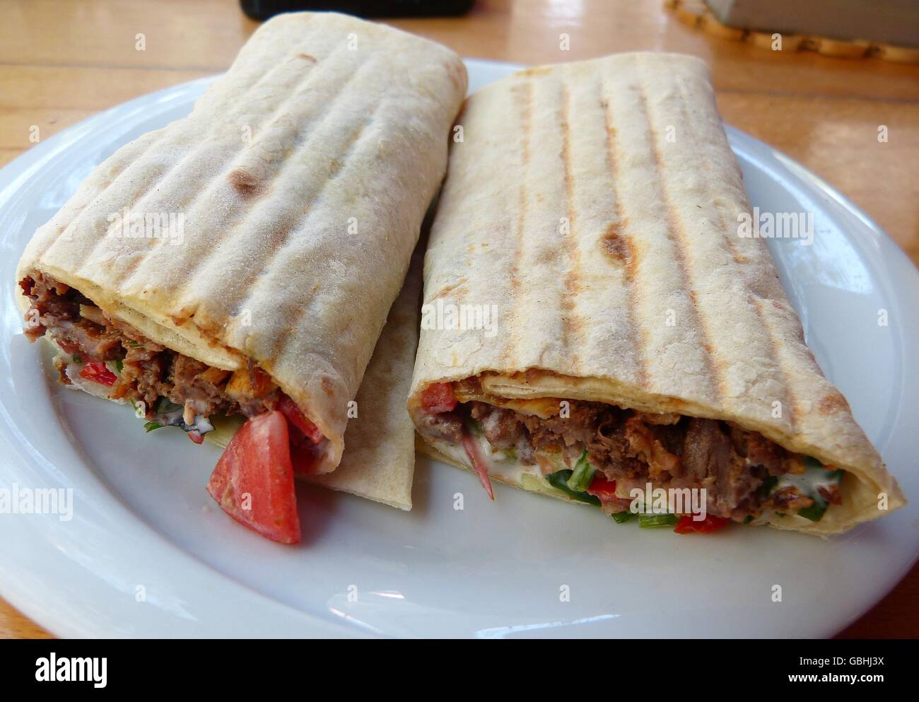 Meat doner in lavash bread in Baku, Azerbaijan Stock Photo - Alamy
