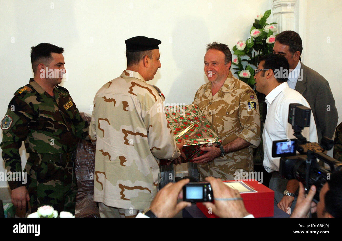 Major General Andy Salmon, head of coalition forces in Basra in ...