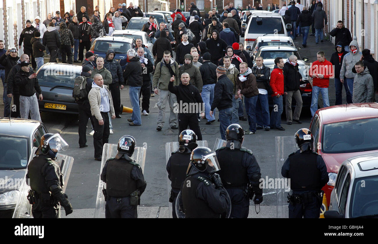 Polish football hooligans hi-res stock photography and images - Alamy