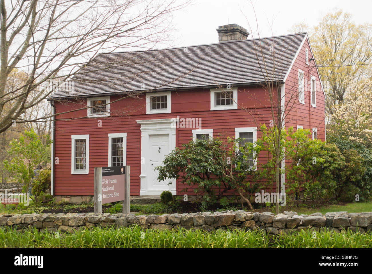 Weir Farm National Historic site Wilton CT Stock Photo - Alamy