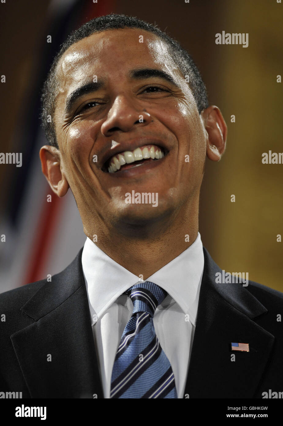 US President Barack Obama at the press conference at the Foreign and ...