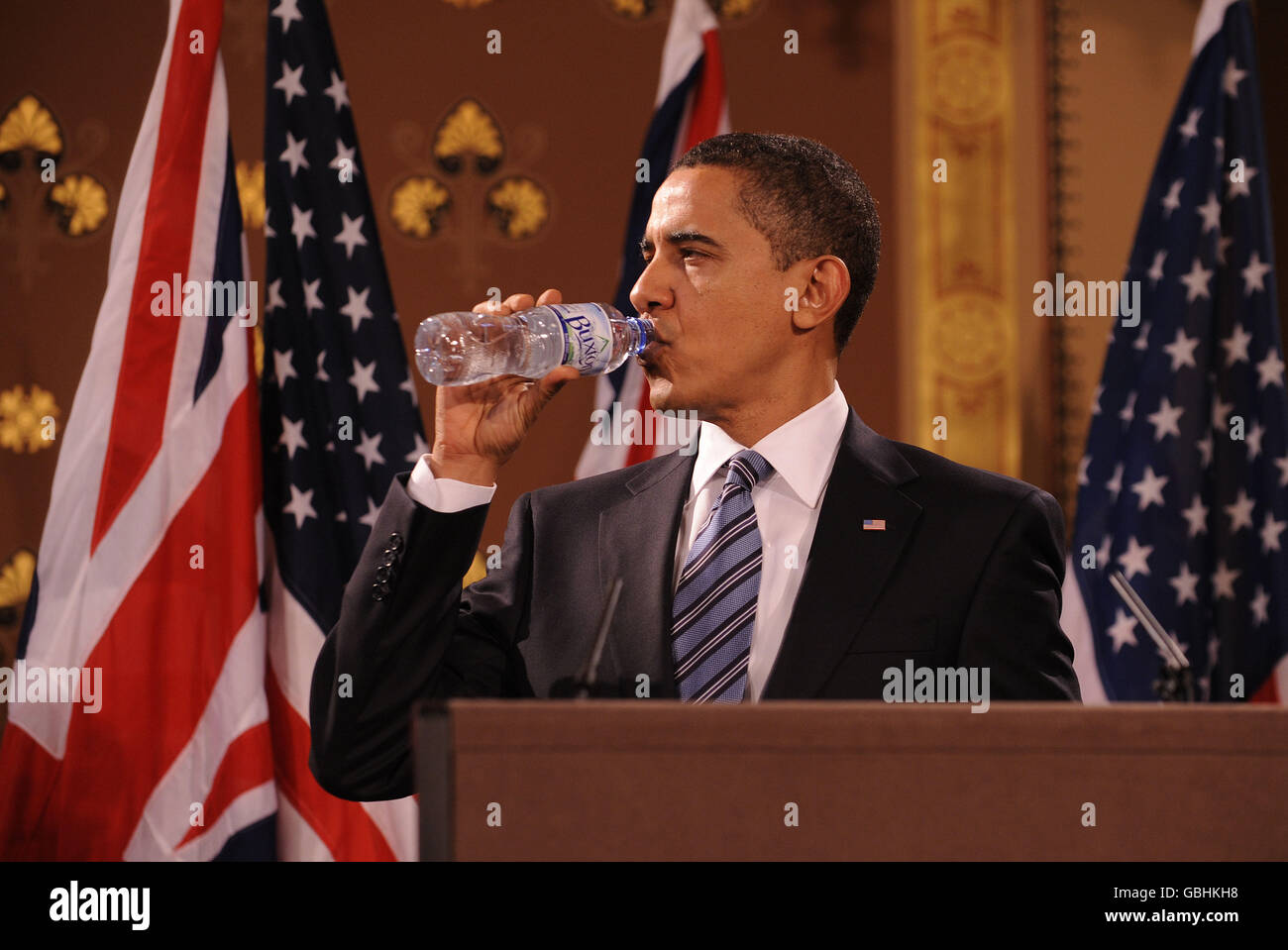 US President Barack Obama at the press conference at the Foreign and ...