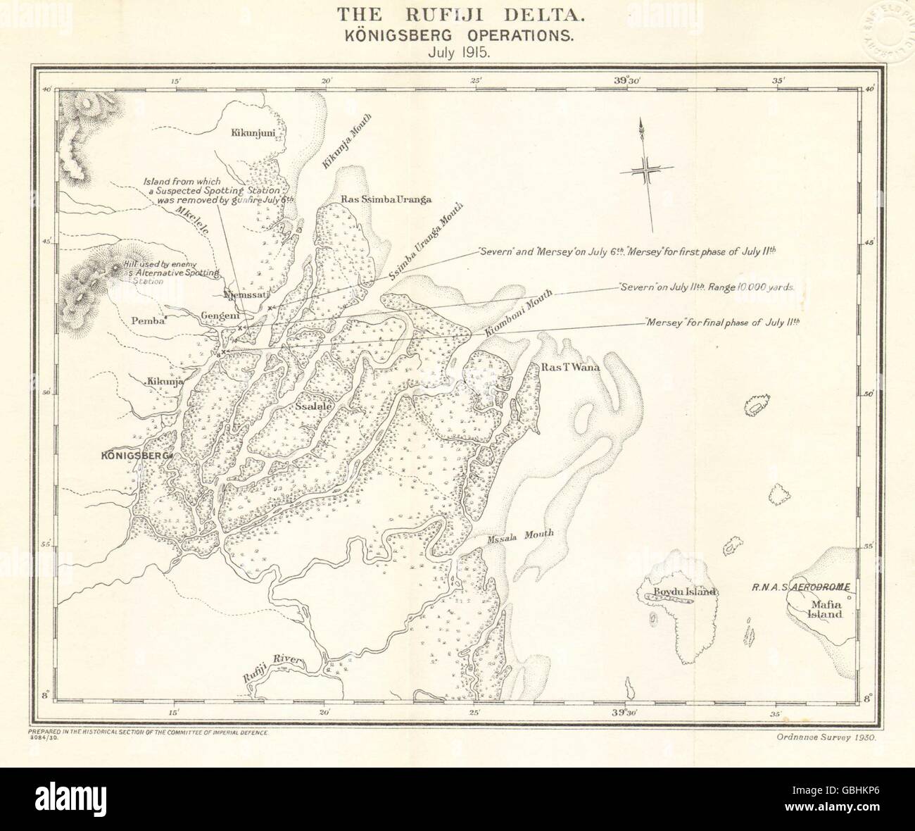 BATTLE OF RUFIJI DELTA 1915:Konigsberg. German East Africa.Tanzania.WW1 ...