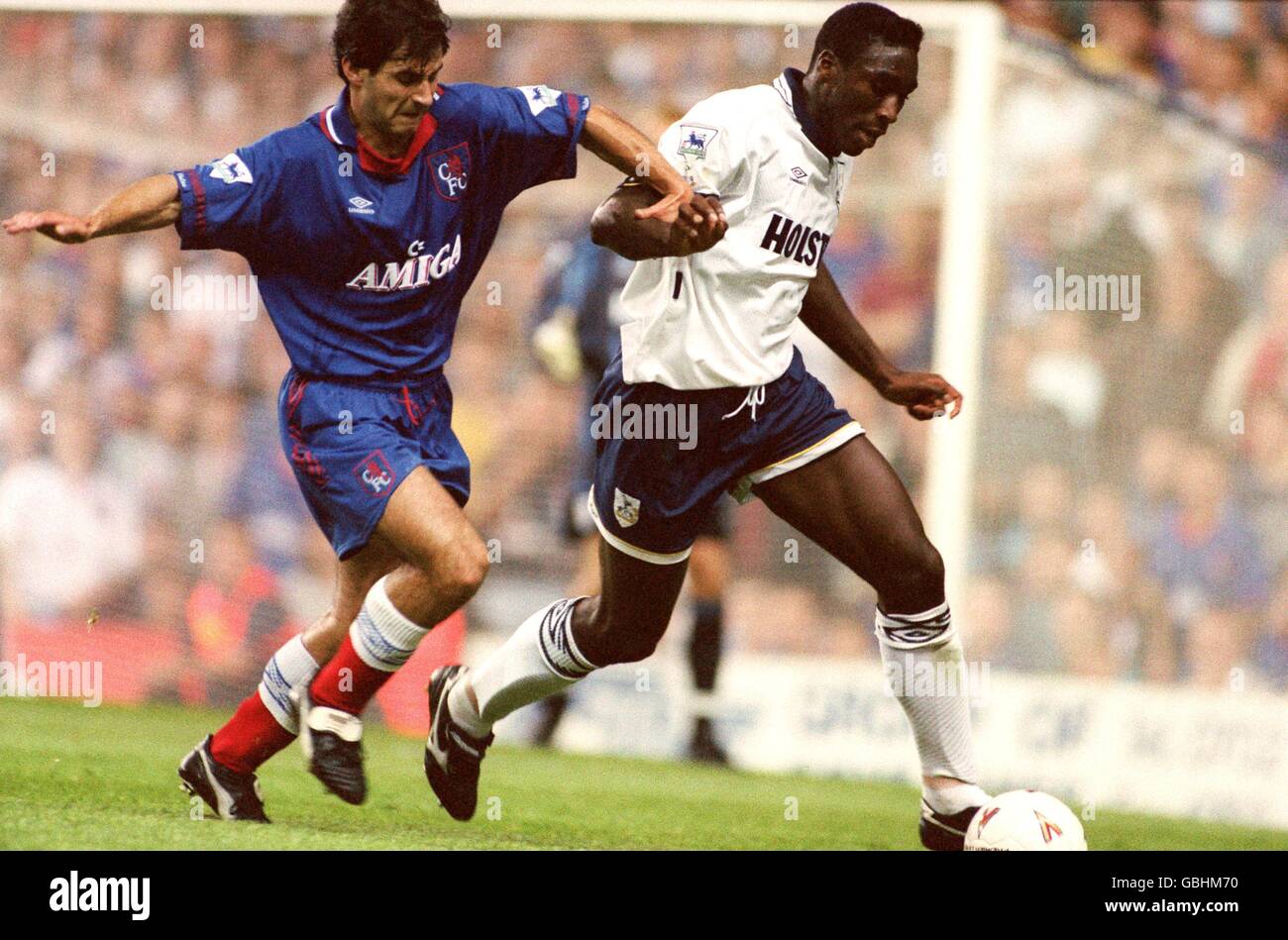 DARREN PEACOCK CHELSEA, AND SOL CAMPBELL, TOTTENHAM HOTSPUR Stock Photo ...