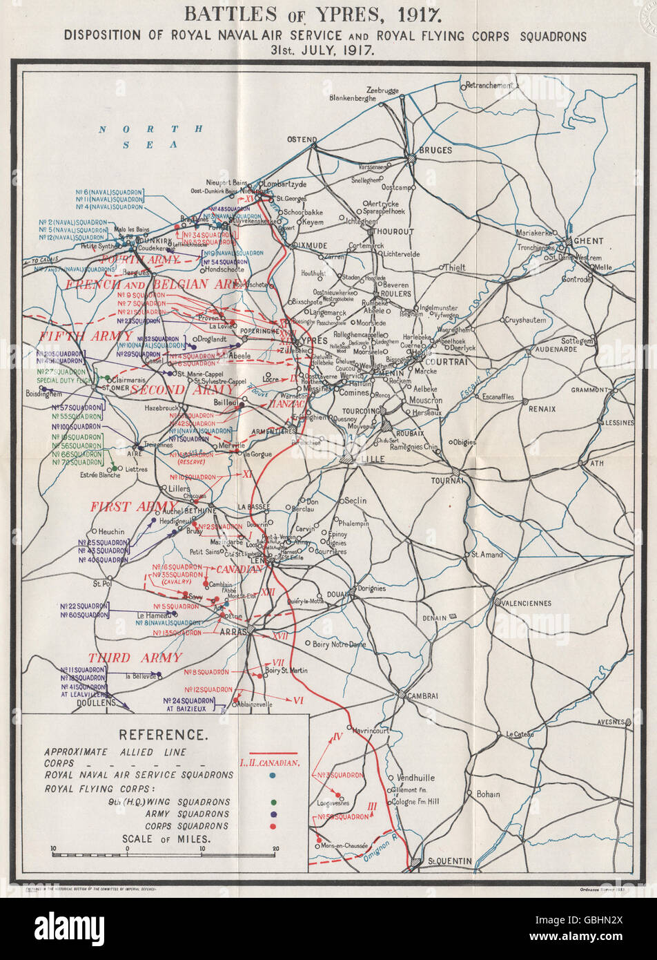 WW1 WESTERN FRONT: Battles of Ypres July 1917. RNAS & RFC Squadrons ...