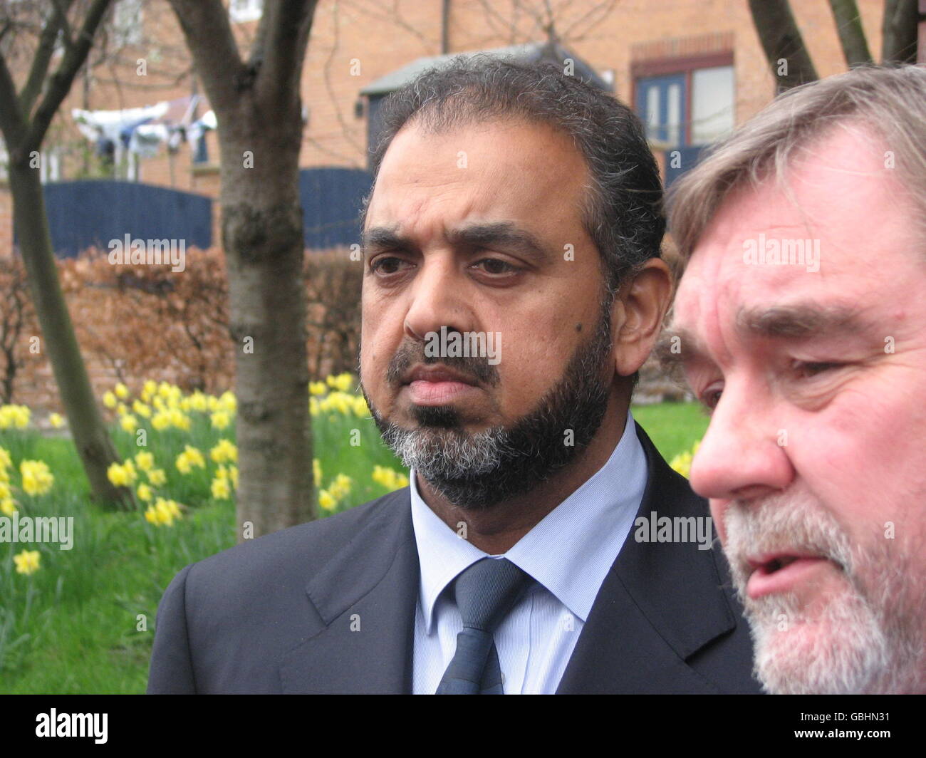 Lord ahmed outside the medico legal centre hi-res stock photography and ...