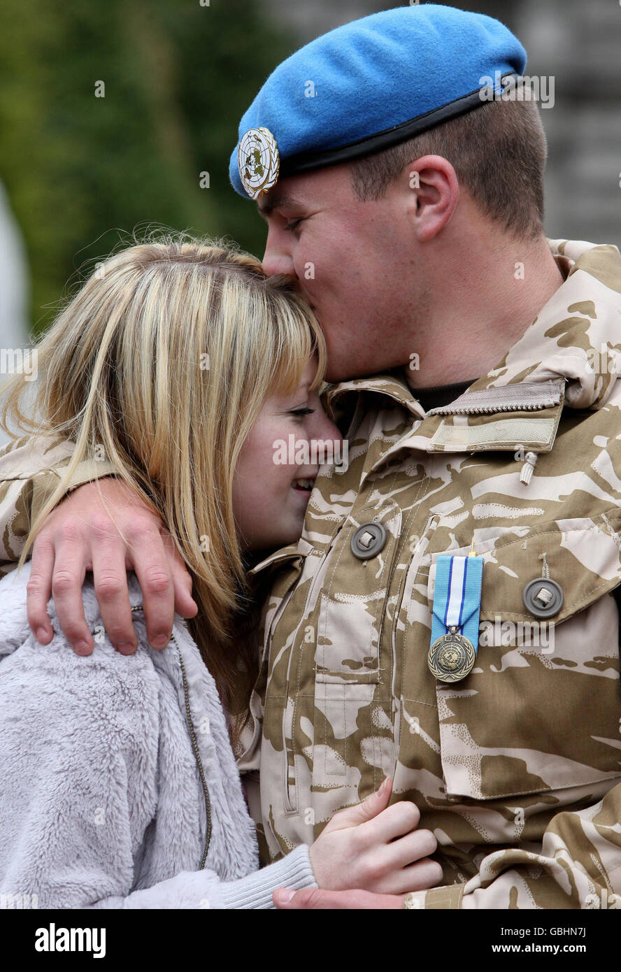 Territorial soldier Chris Togher from the 32 signal regiment group gets ...
