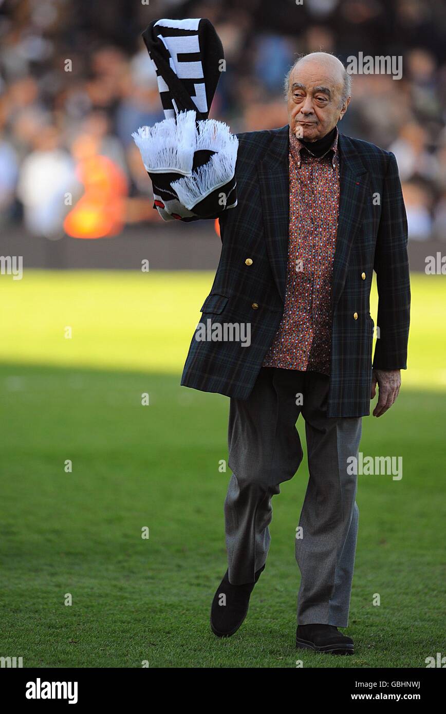 Mohamed al fayed prior to kick off hi-res stock photography and images ...