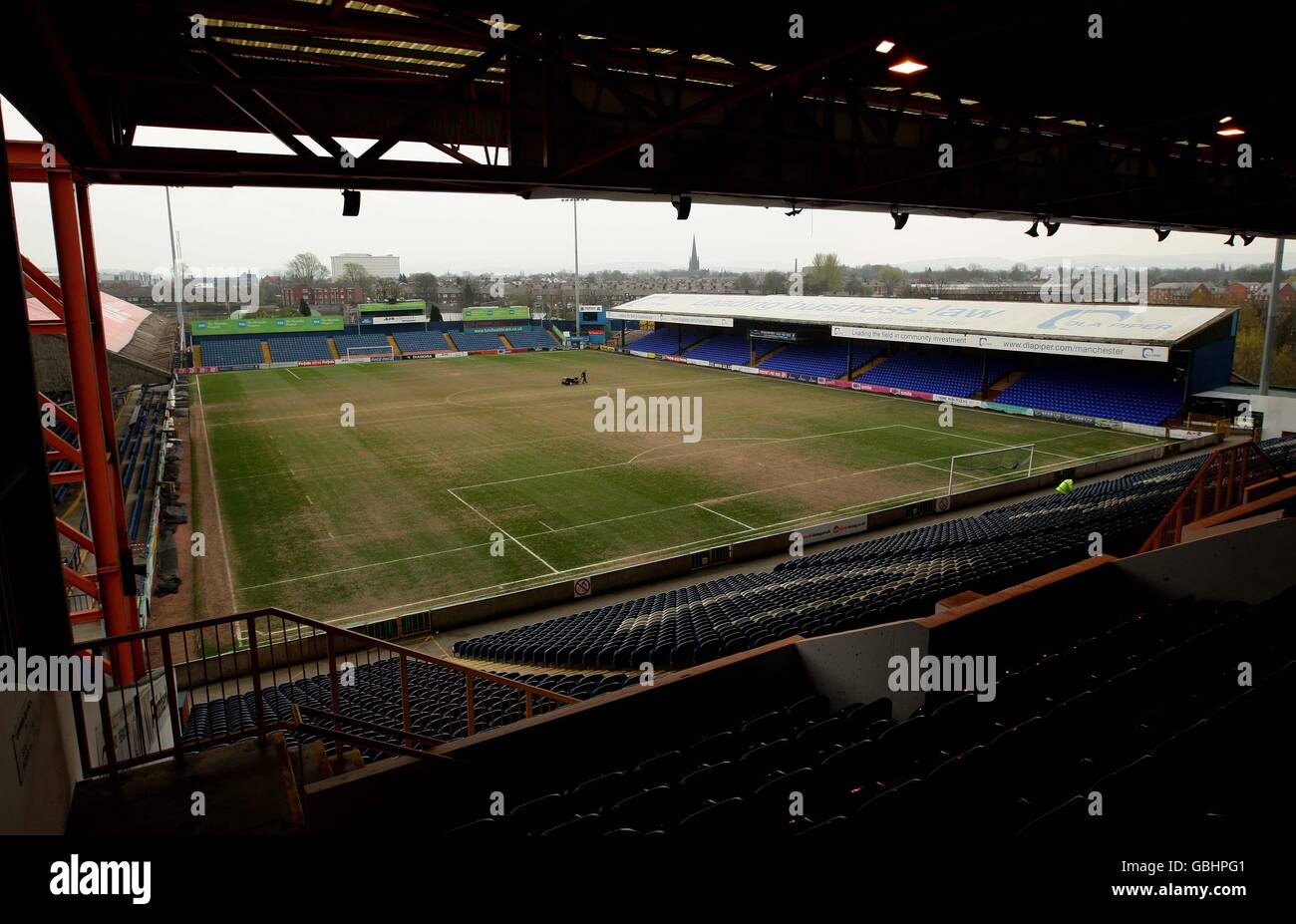 General view of Edgeley Park, home of Stockport County football club ...