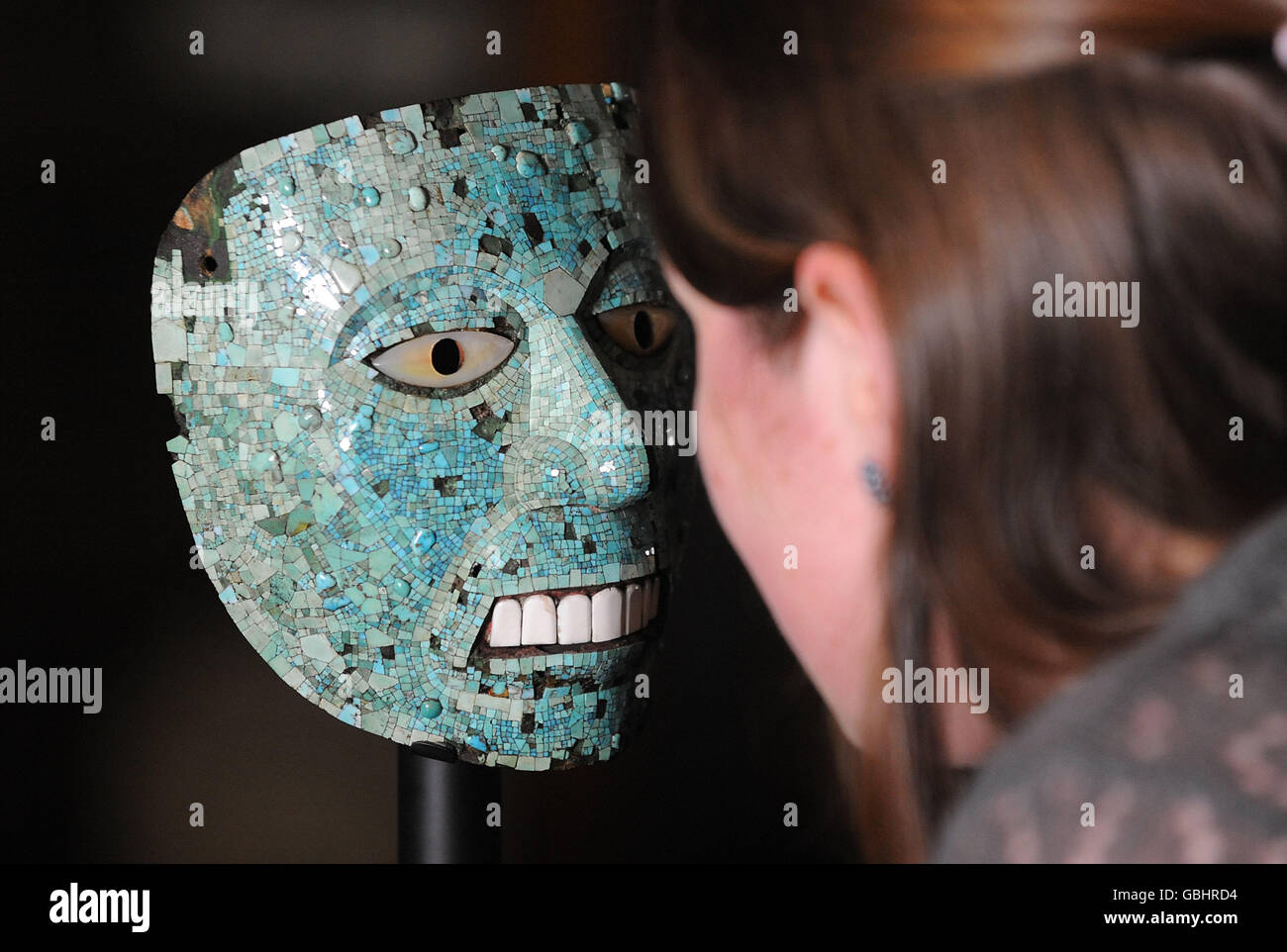 Moctezuma Aztec Ruler exhibition Stock Photo - Alamy