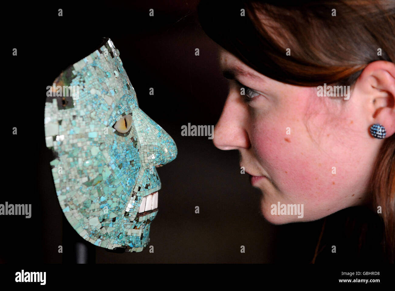 Moctezuma Aztec Ruler exhibition Stock Photo - Alamy