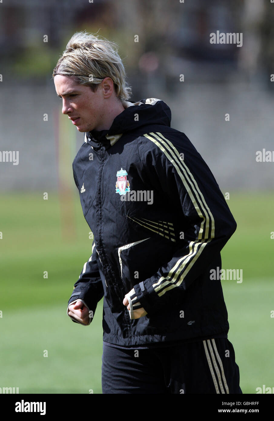 Liverpool's Fernando Torres during the training session Stock Photo - Alamy