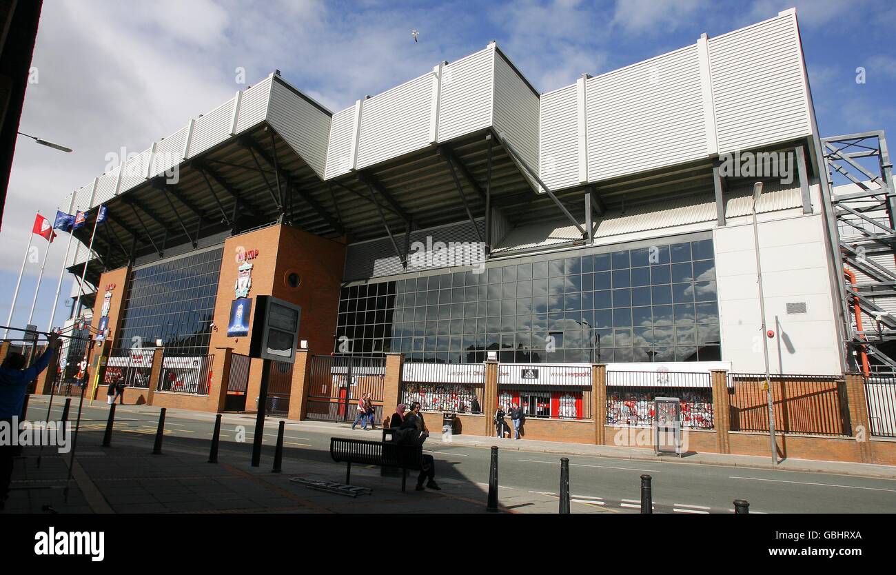 Anfield road view hi-res stock photography and images - Alamy