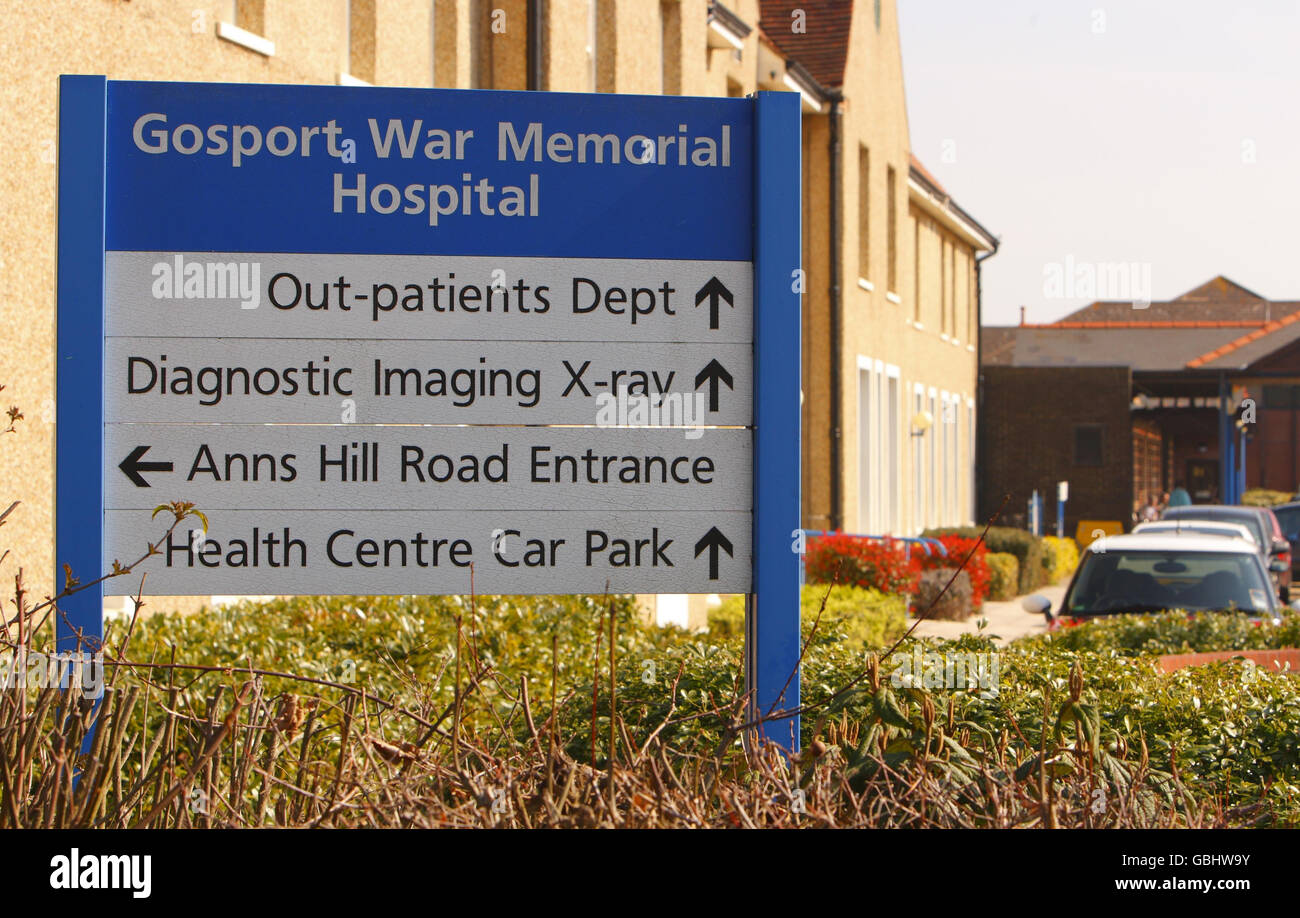 Gosport War Memorial Hospital Inquests Stock Photo - Alamy