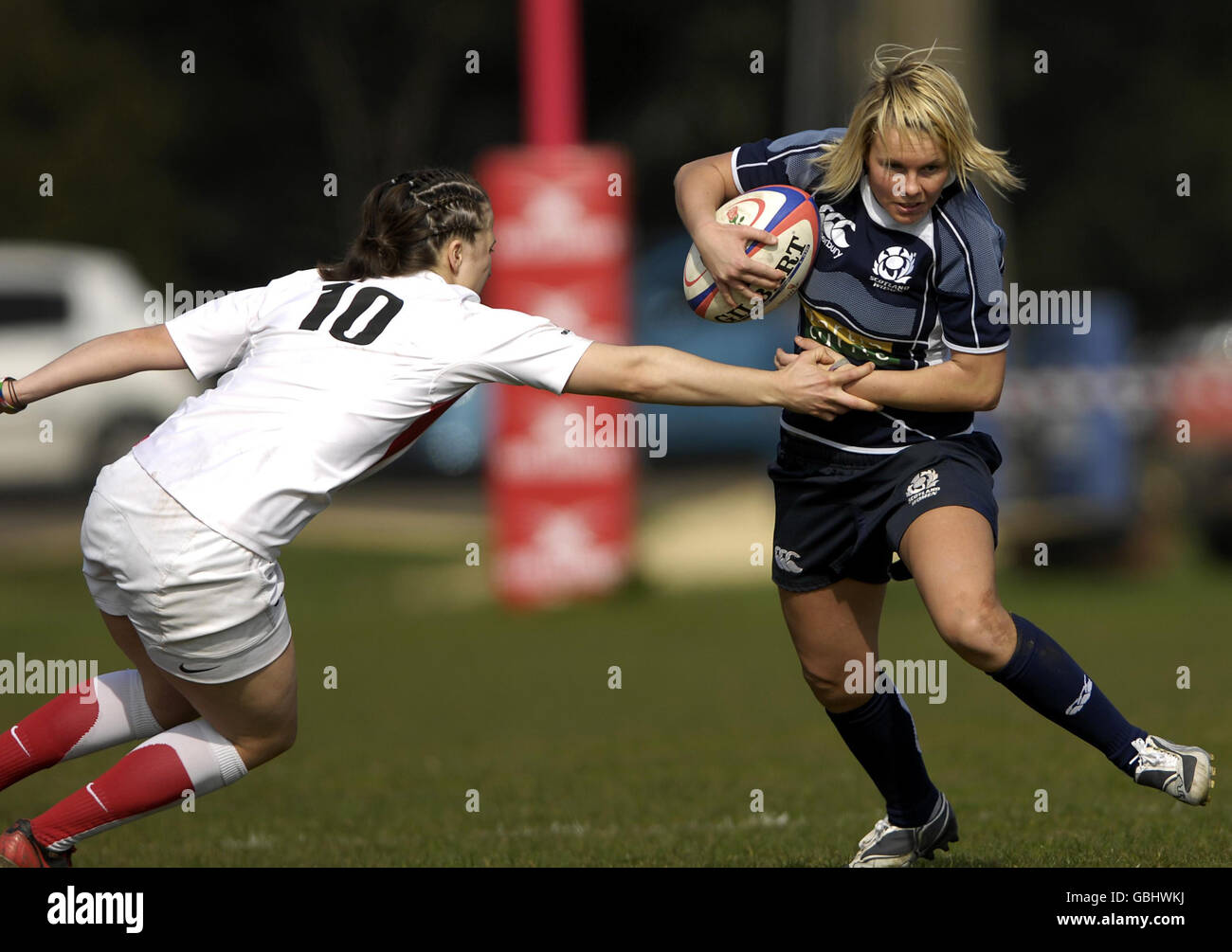 Rugby tackle scotland england hi-res stock photography and images - Alamy