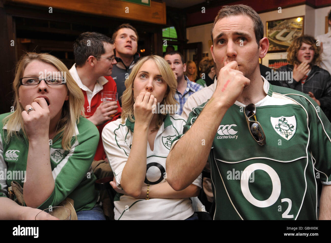 Ireland rugby fans are tense as they watch their team play against ...
