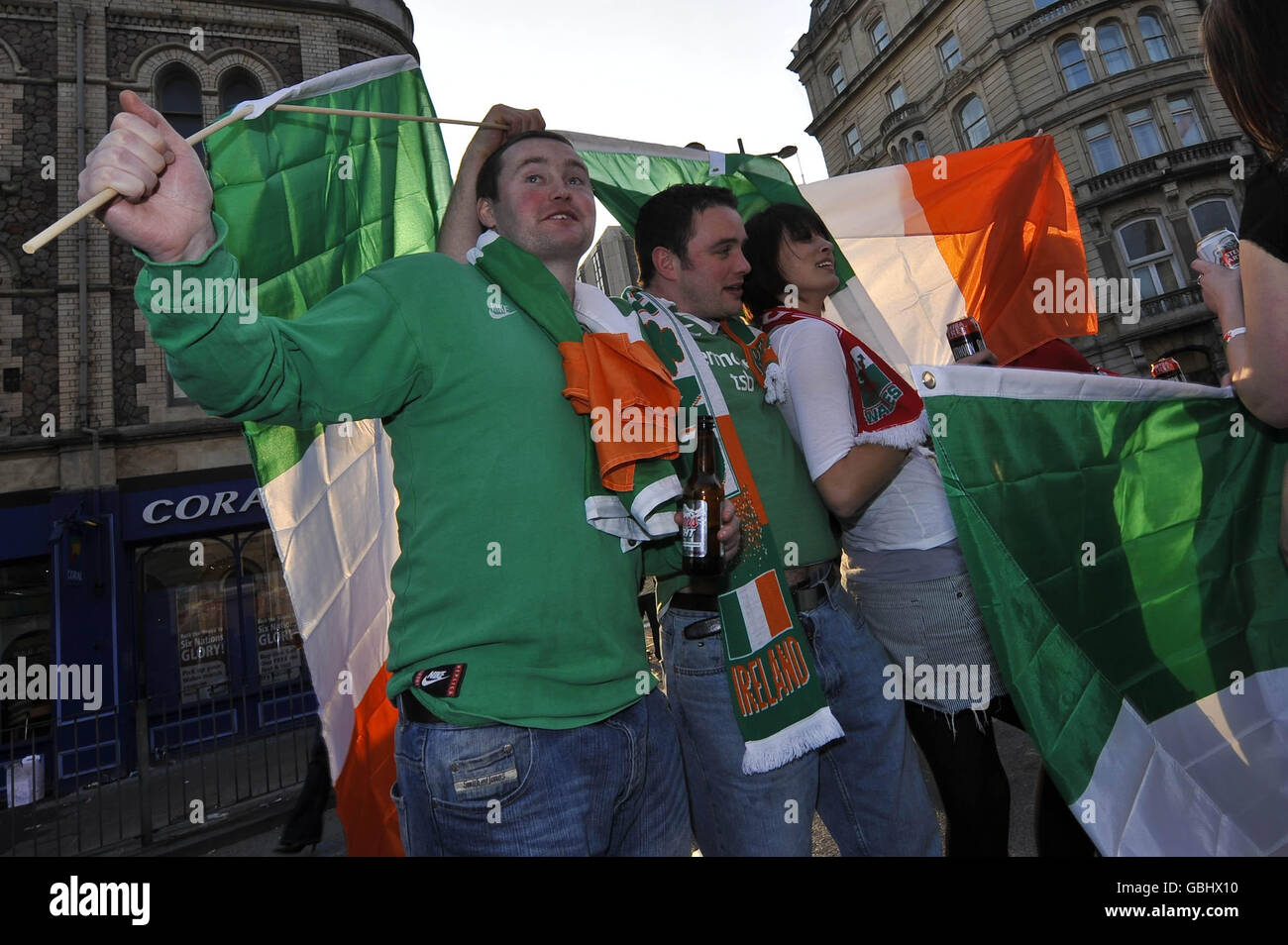 Ireland rugby fans look forward to the final match of the RBS 6 Nations ...