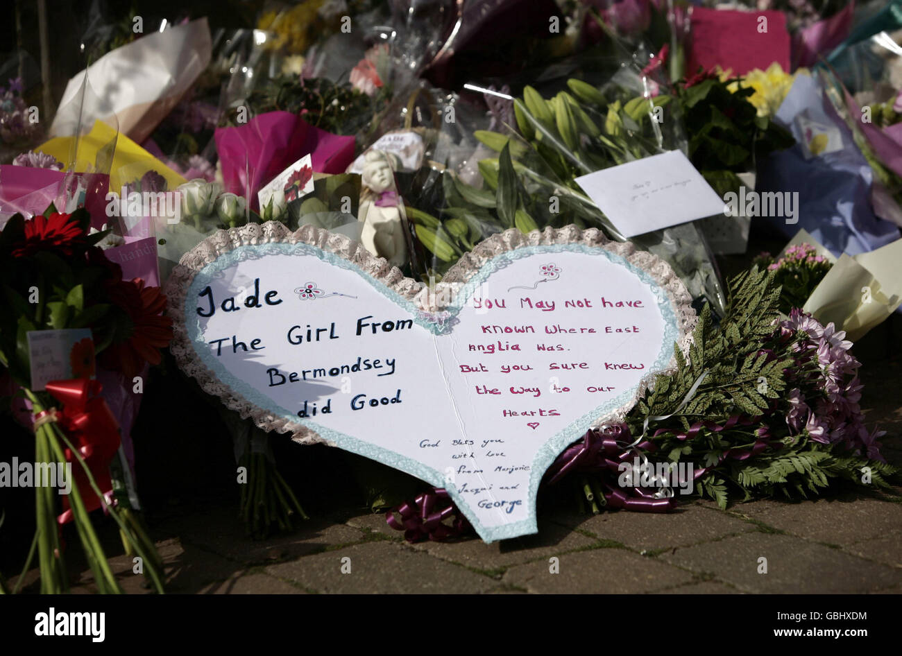 Jade Goody dies Stock Photo - Alamy