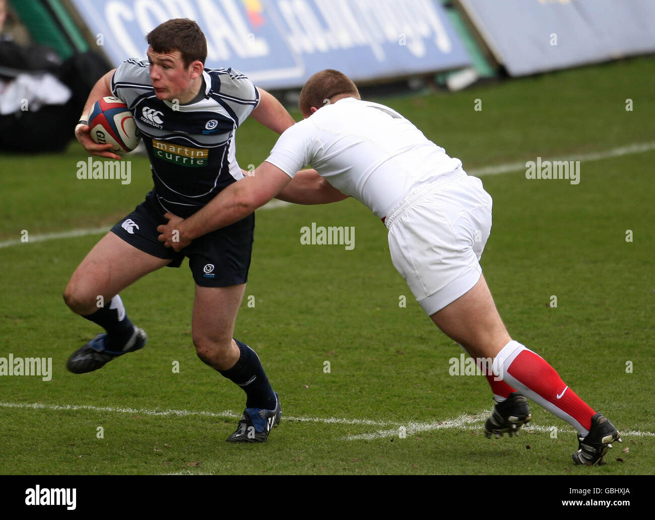 Scotland's Chris Bloomfield in action during the Under 18 International ...