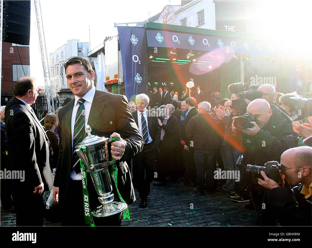 Rugby Union - Ireland Team Homecoming - Mansion House. Ireland's David ...
