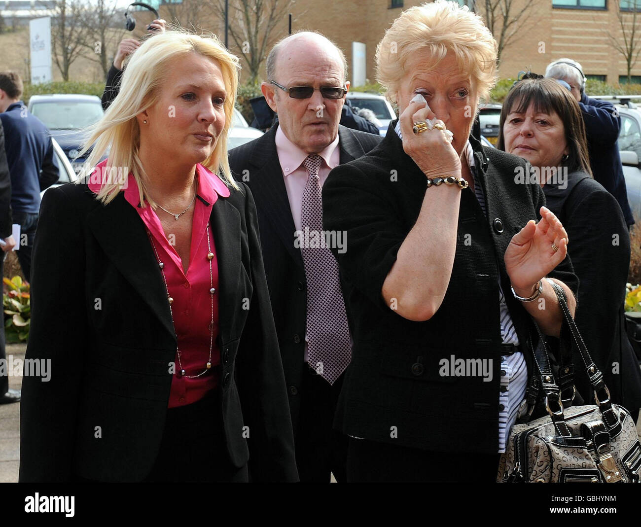 Left to right. Sharon McCann, sister, father Brian McCann and mother ...