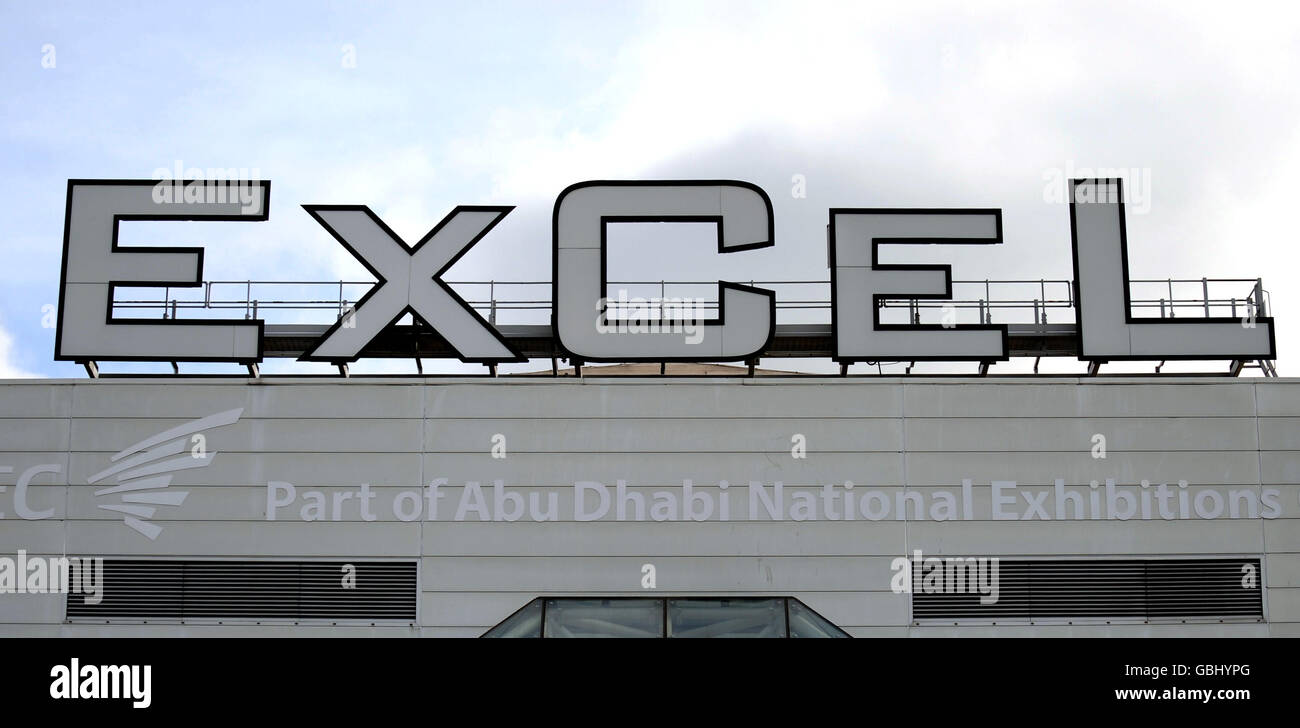 General view of the Excel Conference Centre in East London, which ...