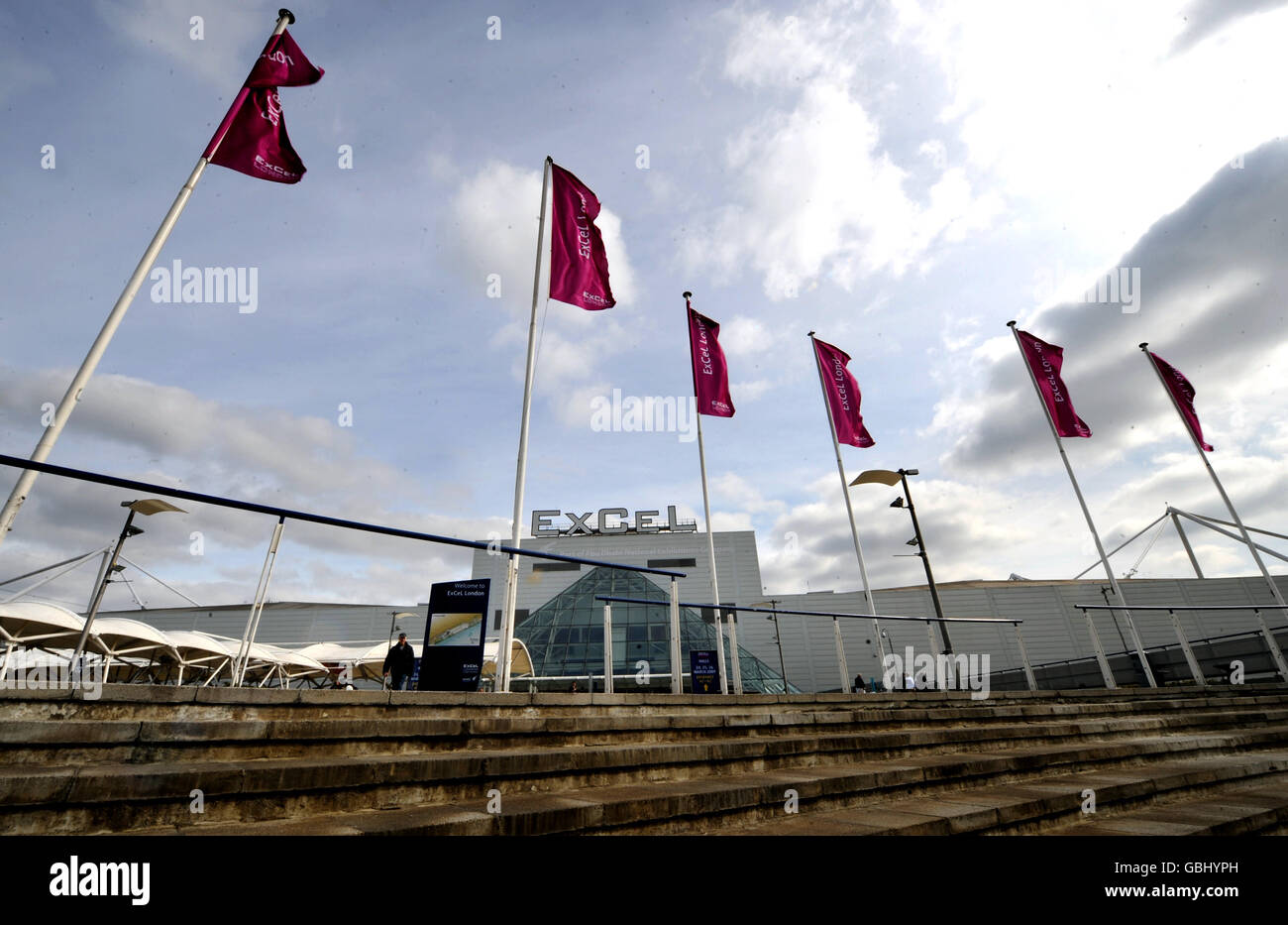 General view of the Excel Conference Centre in East London, which ...