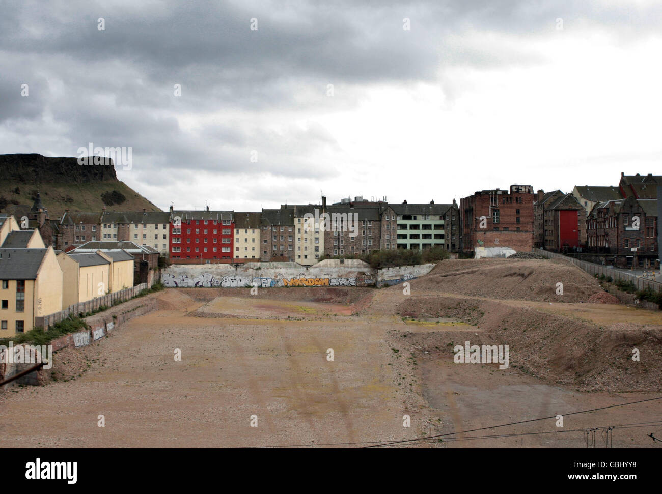 A general view of a major building development in Edinburgh's historic ...