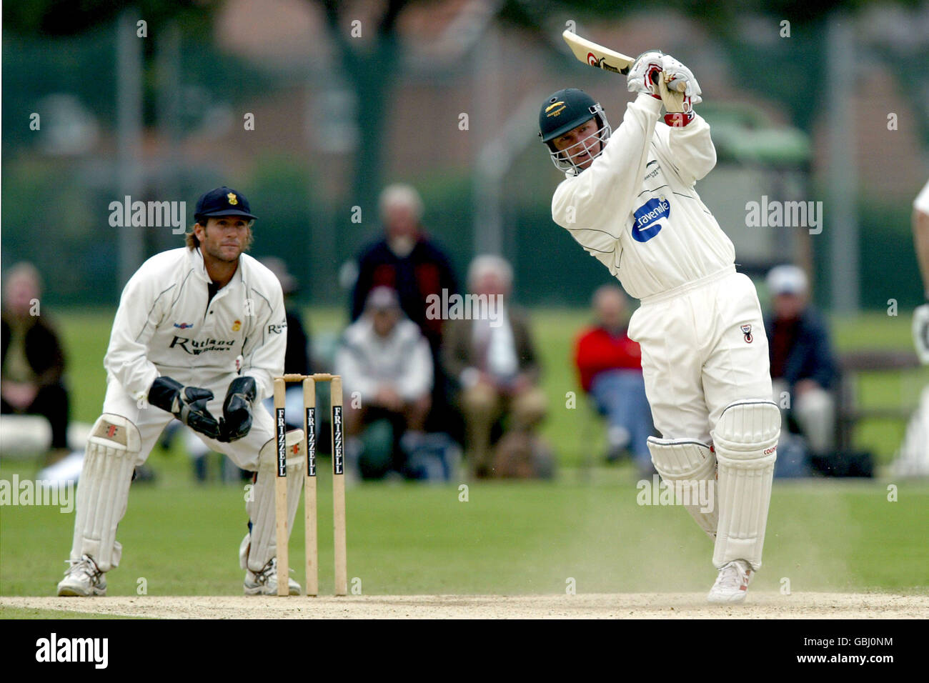 Leicestershire's Darren Maddy celebrates after scoring the winning runs ...