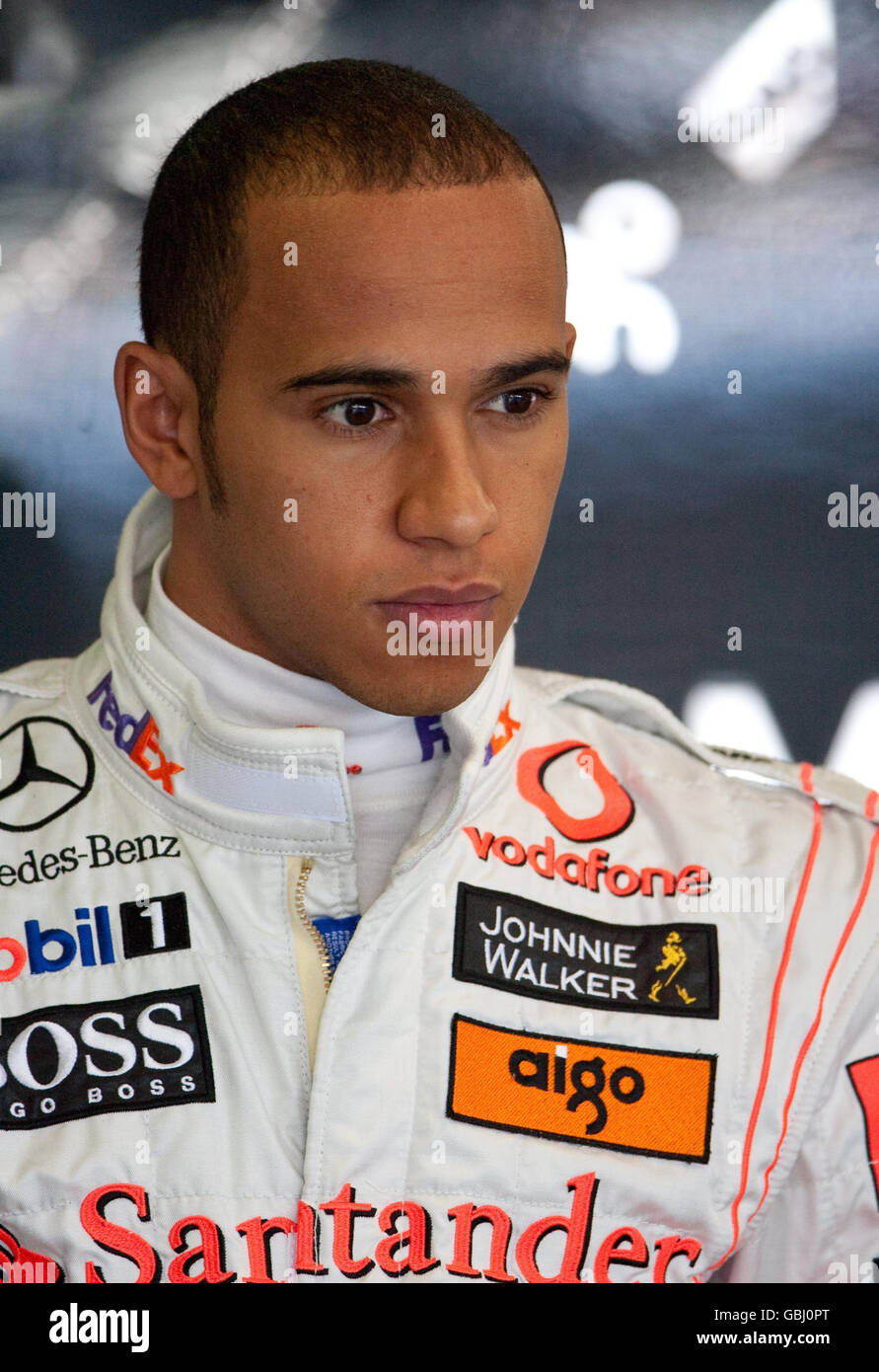 Lewis hamilton portrait close up hi-res stock photography and images ...