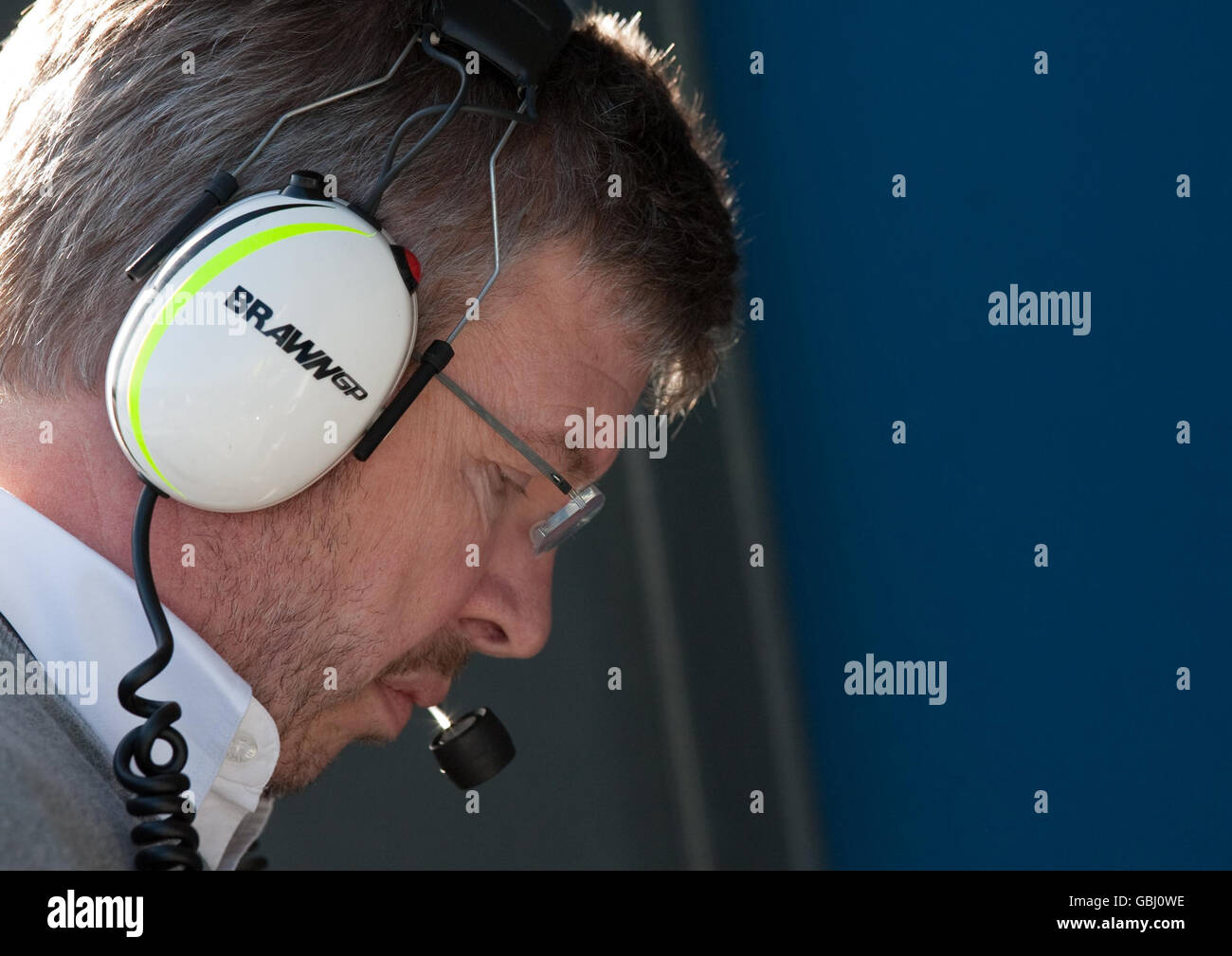 Brawn GP team owner Ross Brawn during First Practice at Albert Park ...