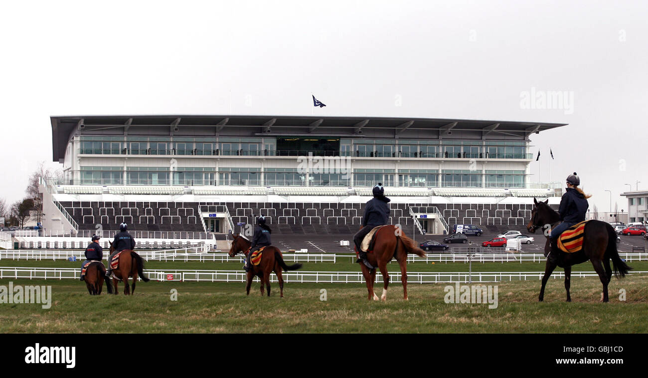 Horse Racing - Grandstand Redevelopment - Epsom Downs Racecourse Stock ...