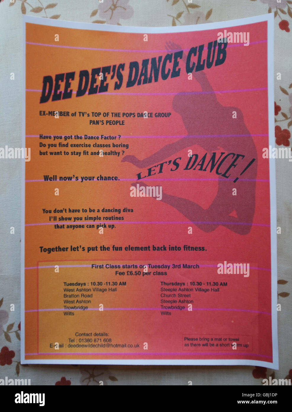 Dee Dee Wilde dance classes Stock Photo - Alamy