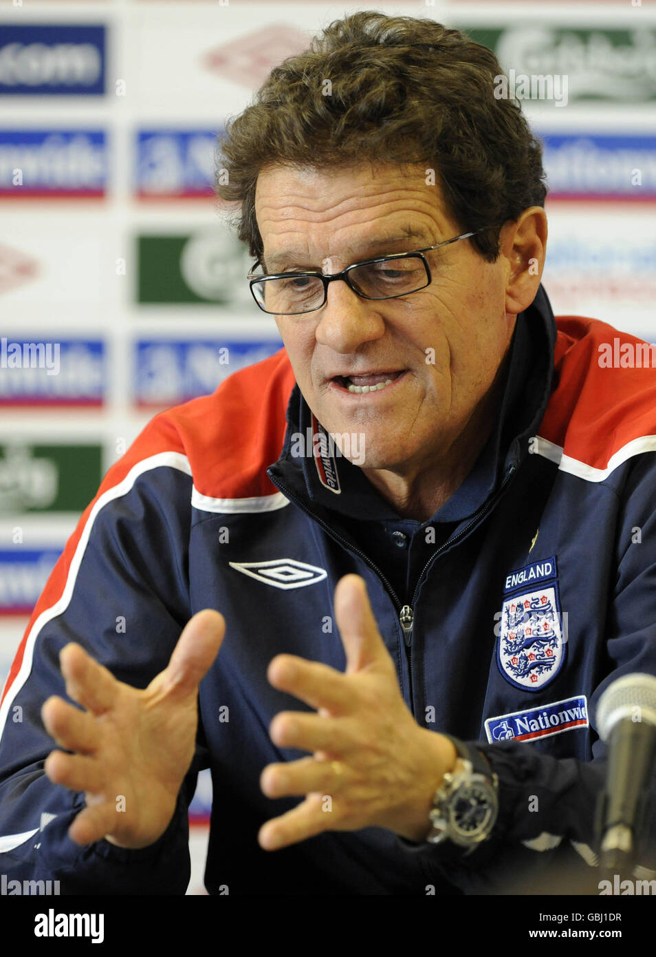England manager Fabio Capello during a press conference at London ...